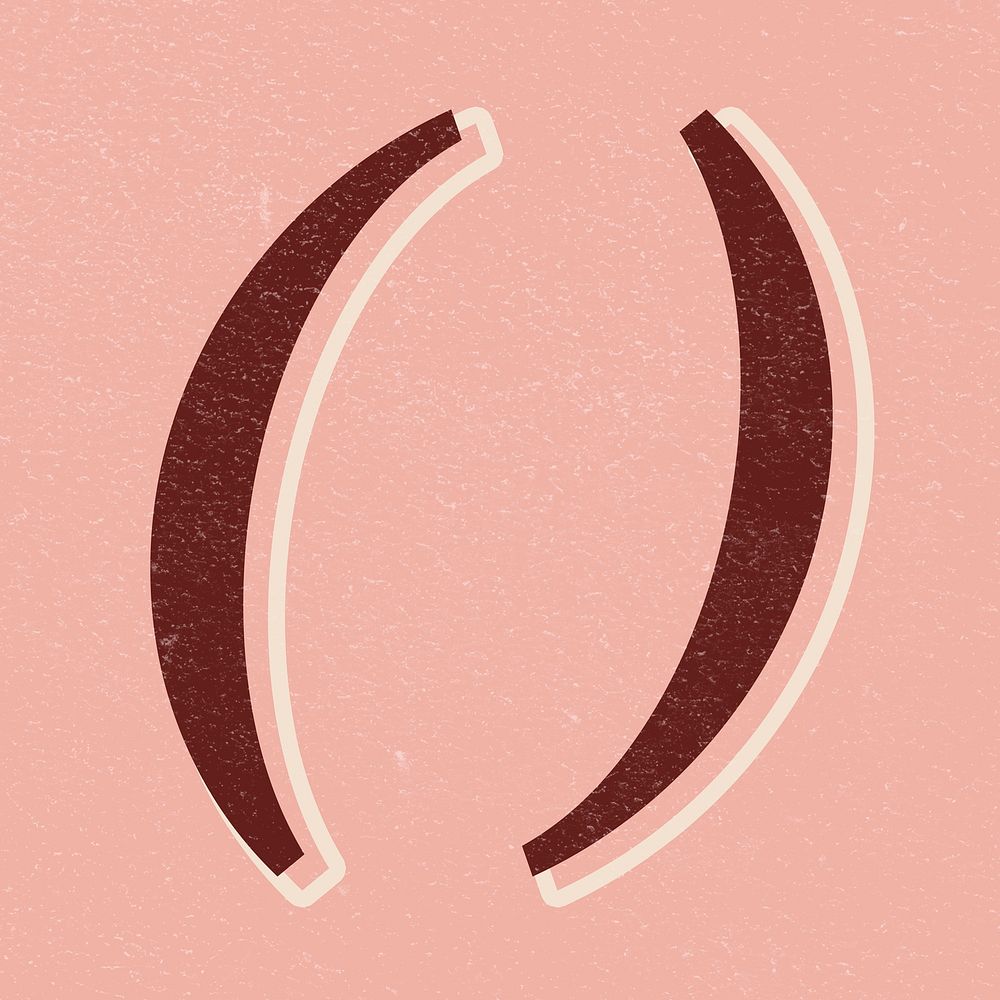 Bracket sign symbol icon handwritten | Premium PSD - rawpixel