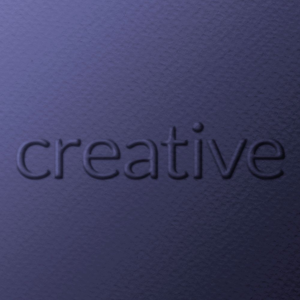 Creative word emboss typography text | Free Photo - rawpixel