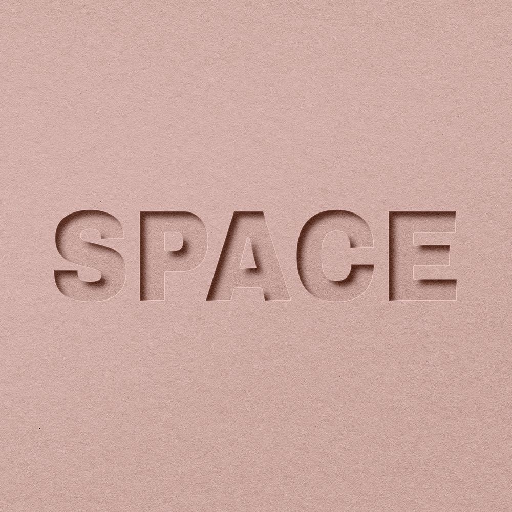 Space text cut-out font typography | Free Photo - rawpixel