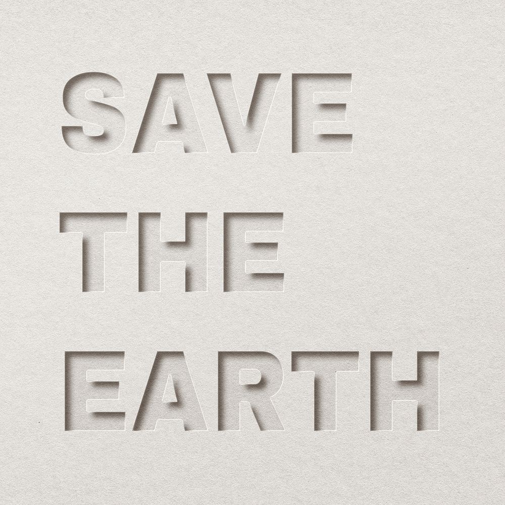 Save the earth text paper | Free Photo - rawpixel