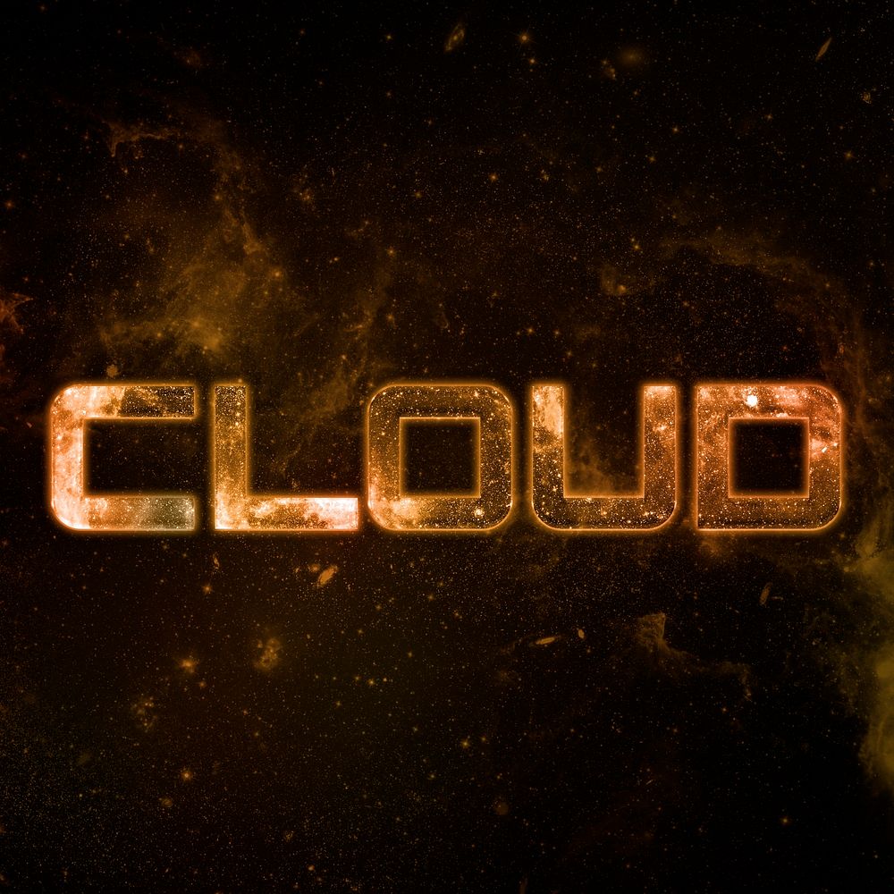 CLOUD text typography brown word | Free Photo - rawpixel