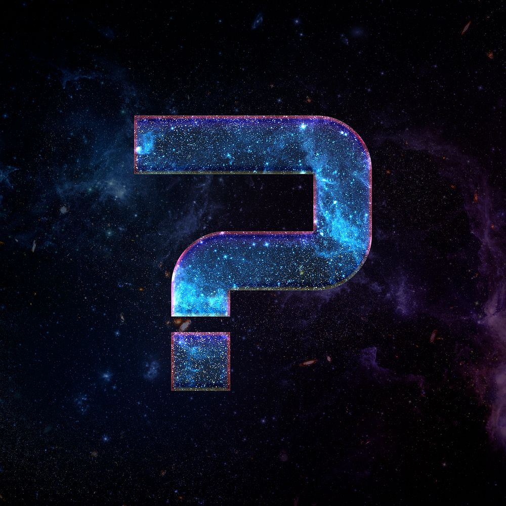 Question mark psd stellar effect | Free PSD - rawpixel