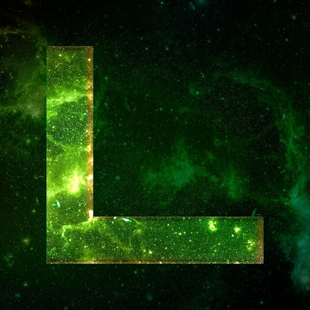 Green Galaxy Letter L Images | Free Photos, PNG Stickers, Wallpapers ...