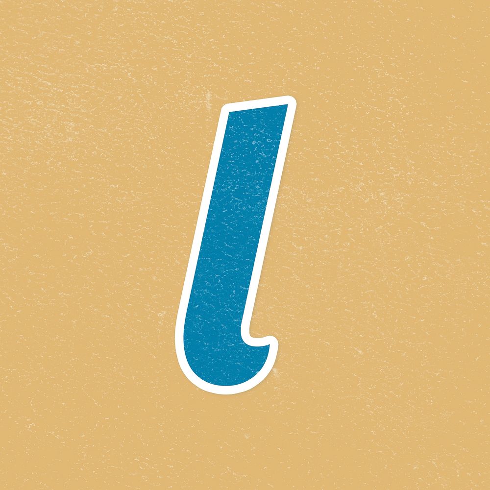 Letter l psd bold retro | Premium PSD - rawpixel