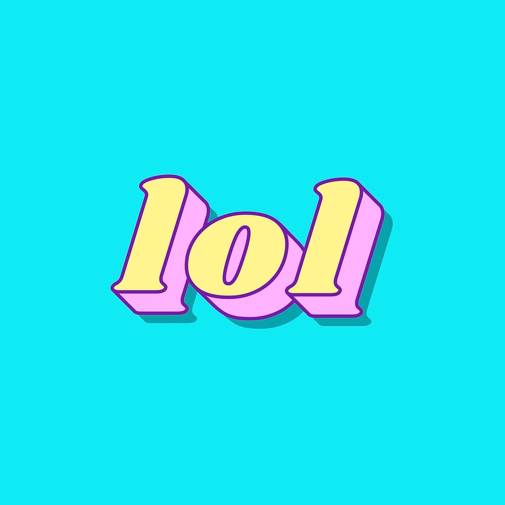 Lol word retro typography vector | Premium Vector - rawpixel