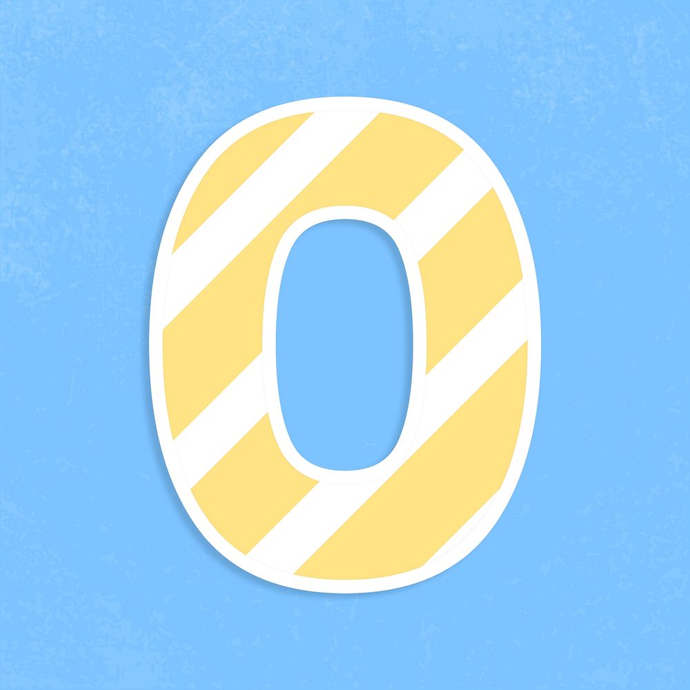 Number zero font graphic psd | Premium PSD - rawpixel