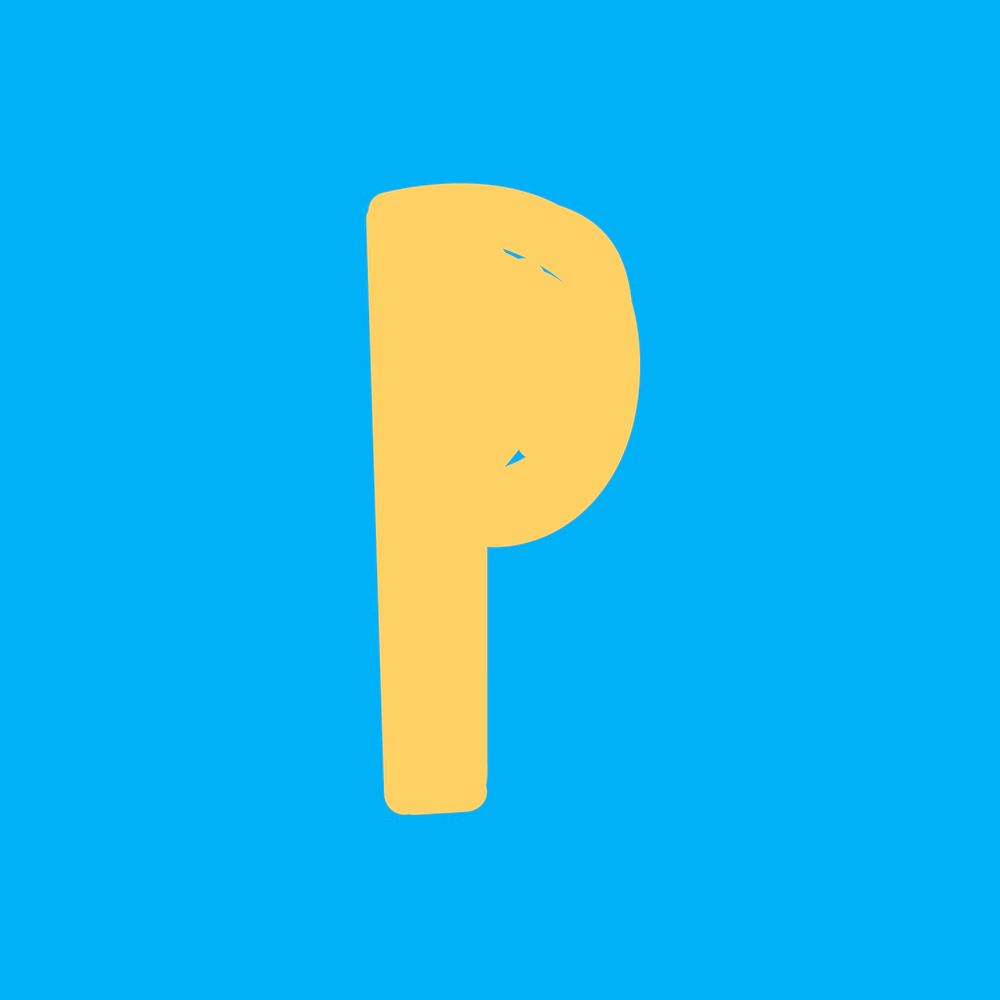 Doodle letter P vector typography | Premium Vector - rawpixel