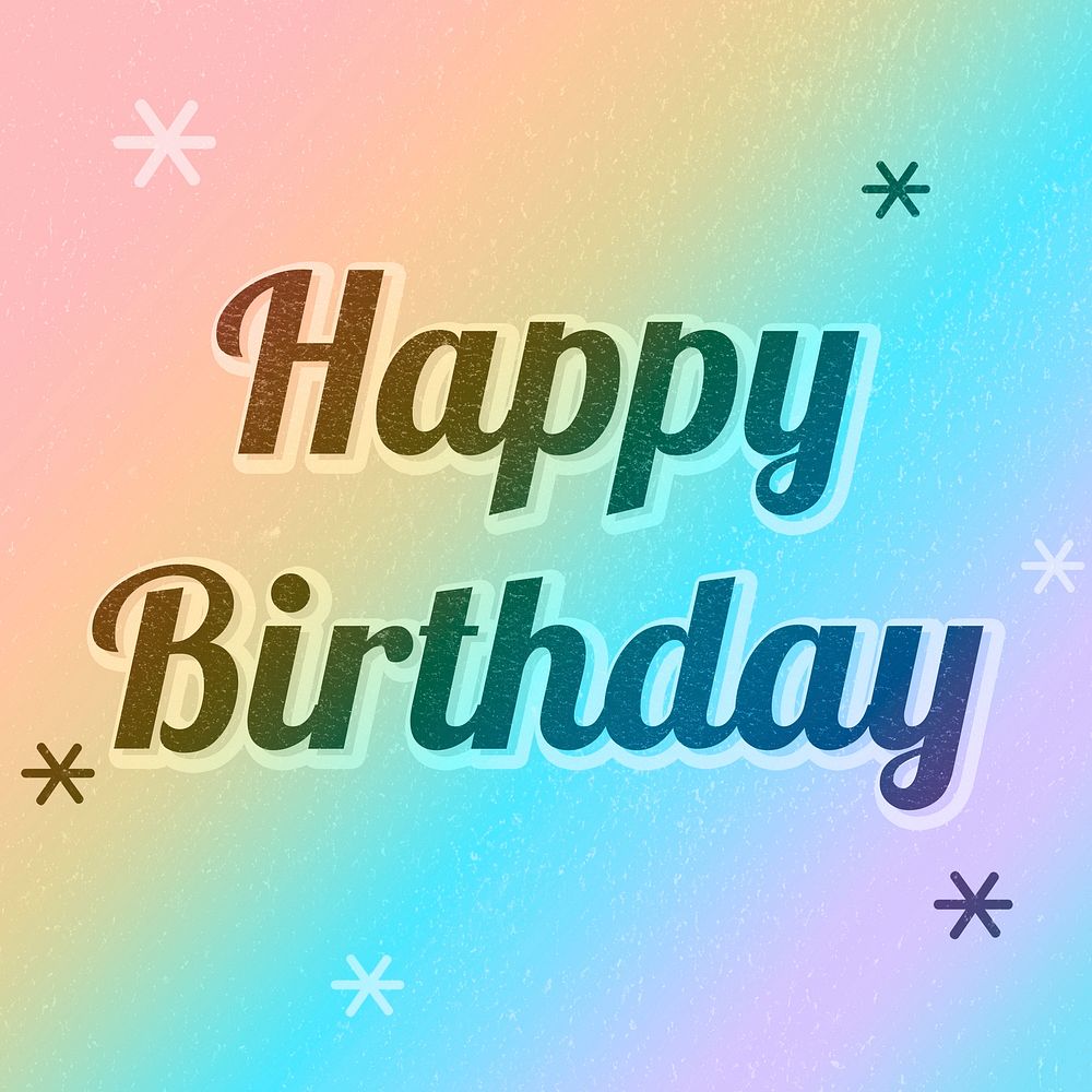 Happy birthday word gay pride | Free Photo - rawpixel