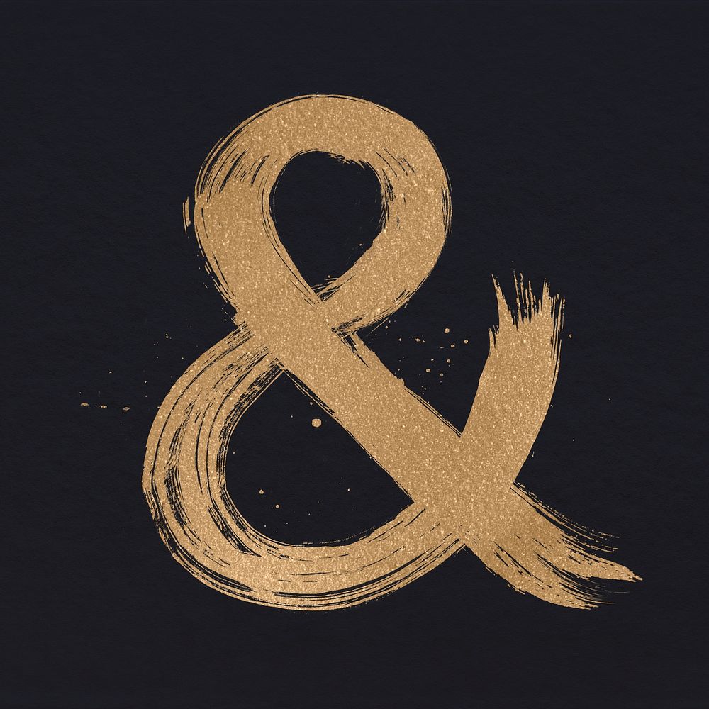 Brushed gold and symbol psd | Premium PSD - rawpixel