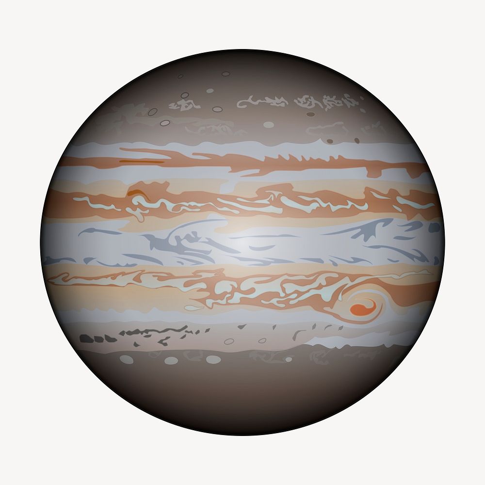 Planet Jupiter clipart, illustration psd. | Free PSD - rawpixel