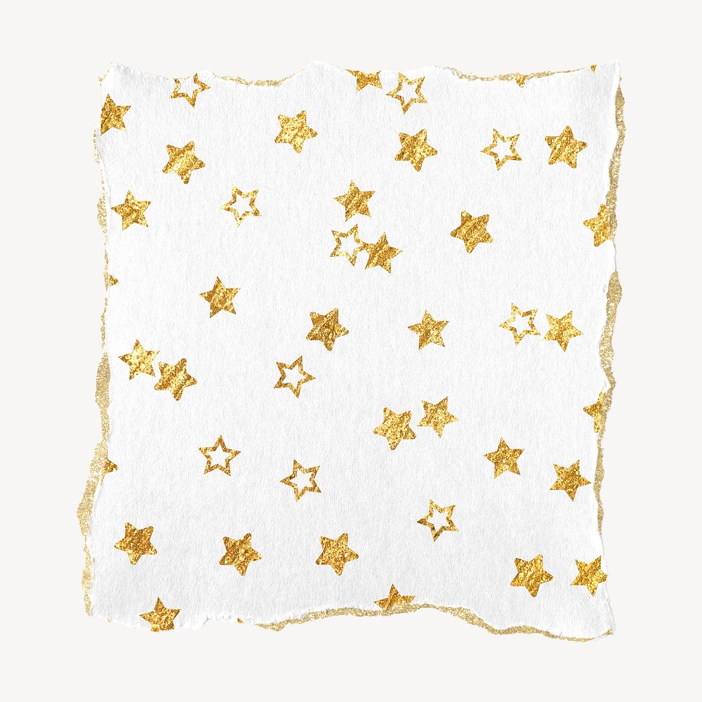 Gold star pattern, ripped paper | Photo - rawpixel