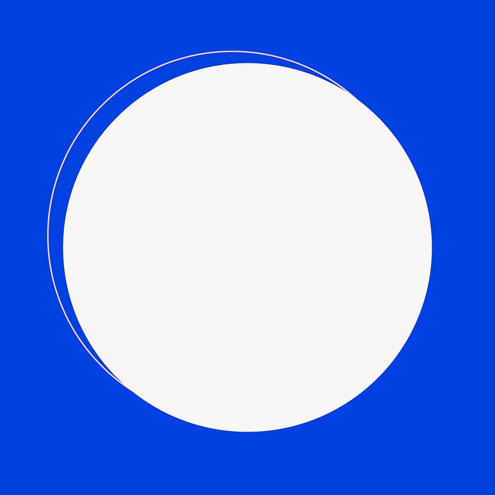 Blue circle frame, geometric design | Premium Vector - rawpixel