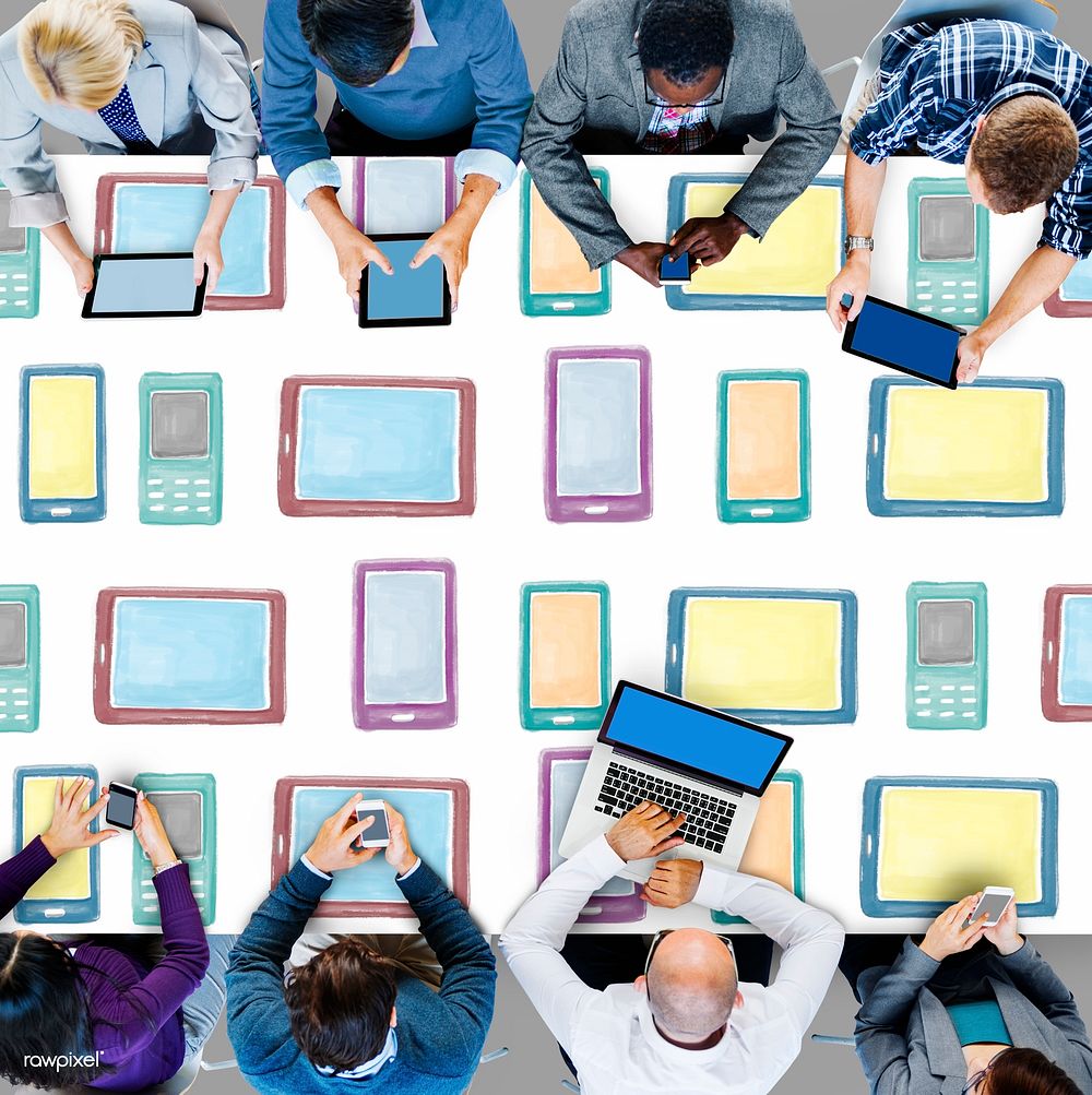 Digital Devices Technology Graphics Connection | Free Photo - rawpixel