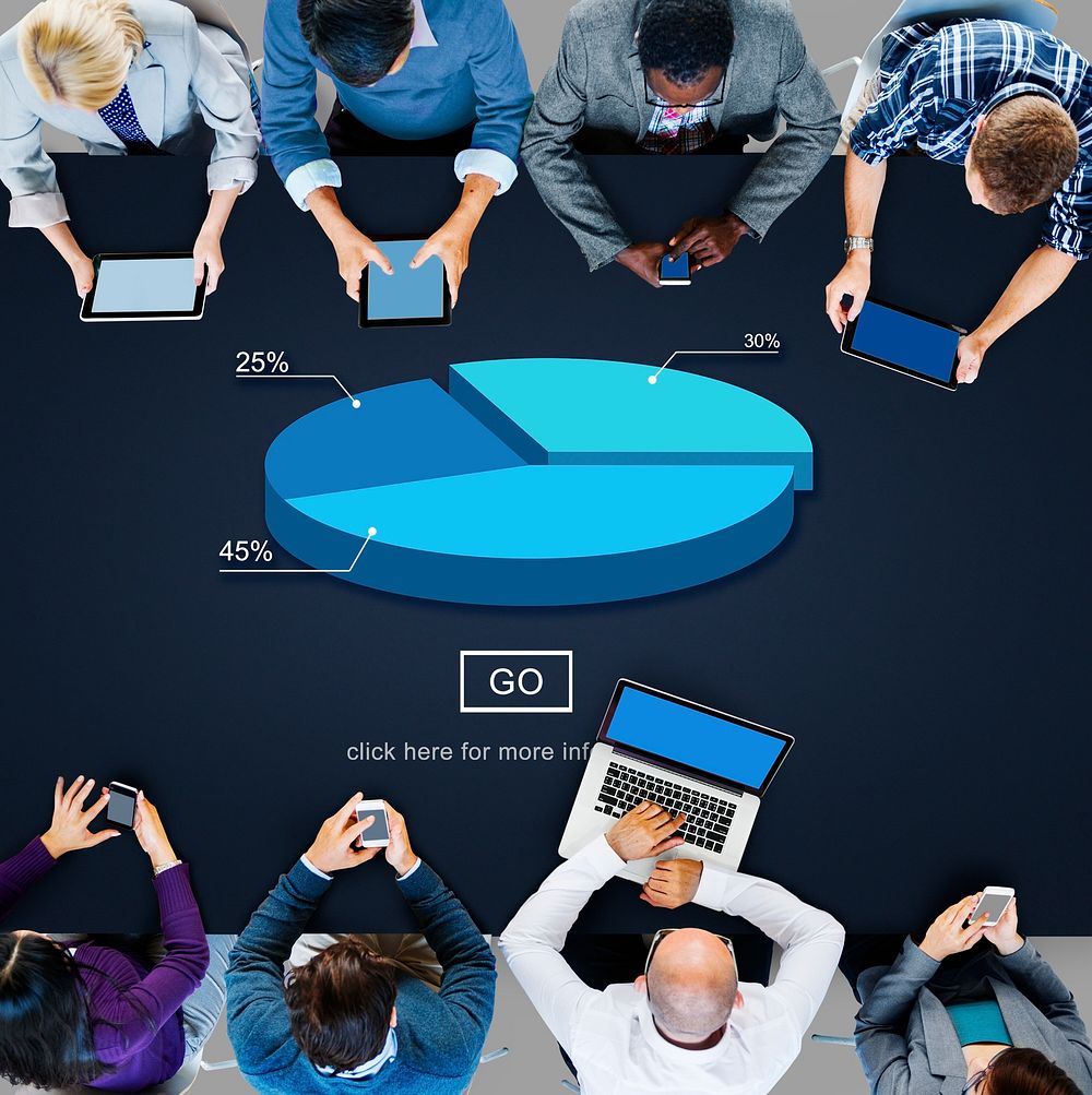 Pie Graph Analysis Statistics Report | Free Photo - rawpixel
