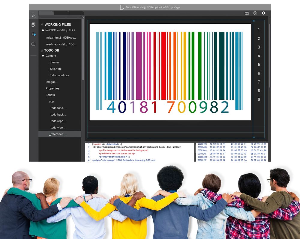 Bar Code Encryption Interface Coding | Free Photo - rawpixel