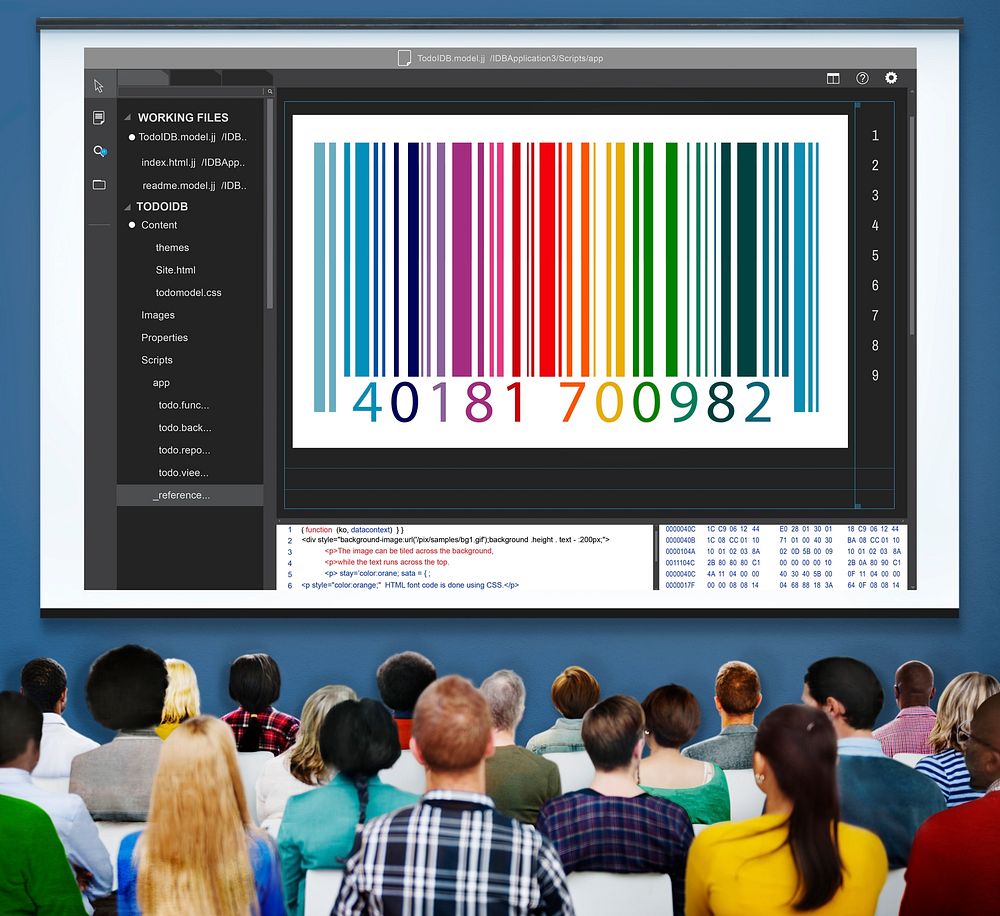 Bar Code Encryption Interface Coding | Free Photo - rawpixel