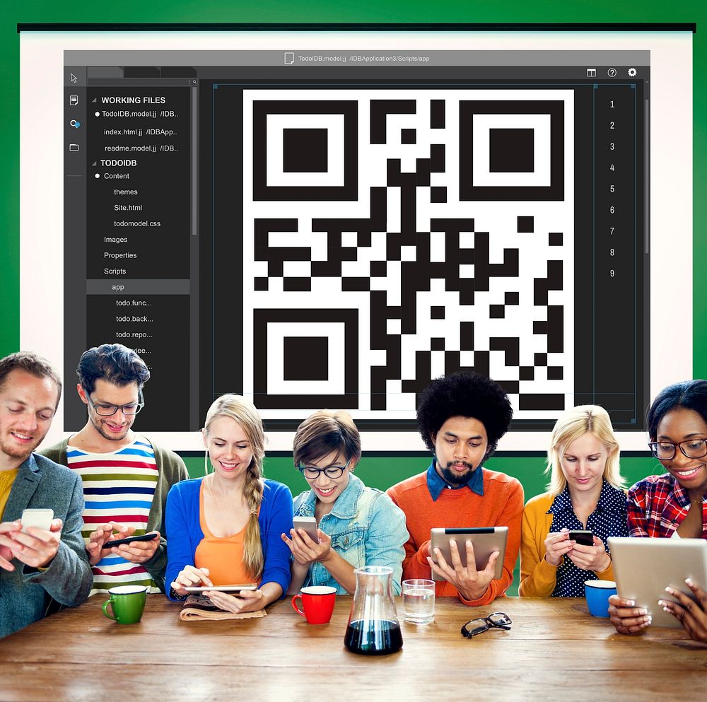 QR Code Encryption Interface Coding | Free Photo - rawpixel