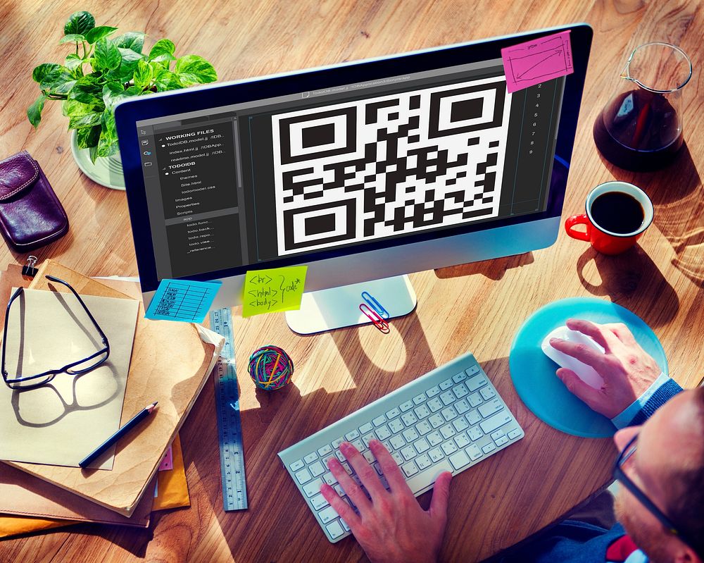 QR Code Encryption Interface Coding | Free Photo - rawpixel