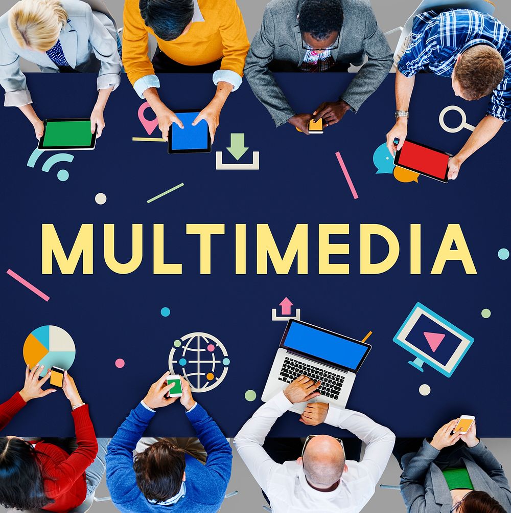 Technology Connection Online Sharing Multimedia | Free Photo - rawpixel