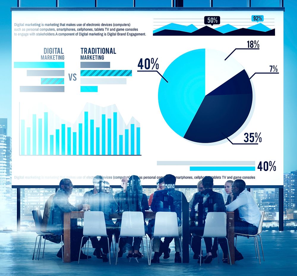 Digital Marketing Graph Statistics Analysis | Free Photo - rawpixel