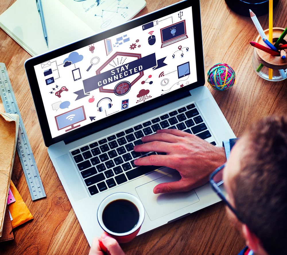 Stay Connected Technology Icons Graphics | Free Photo - rawpixel