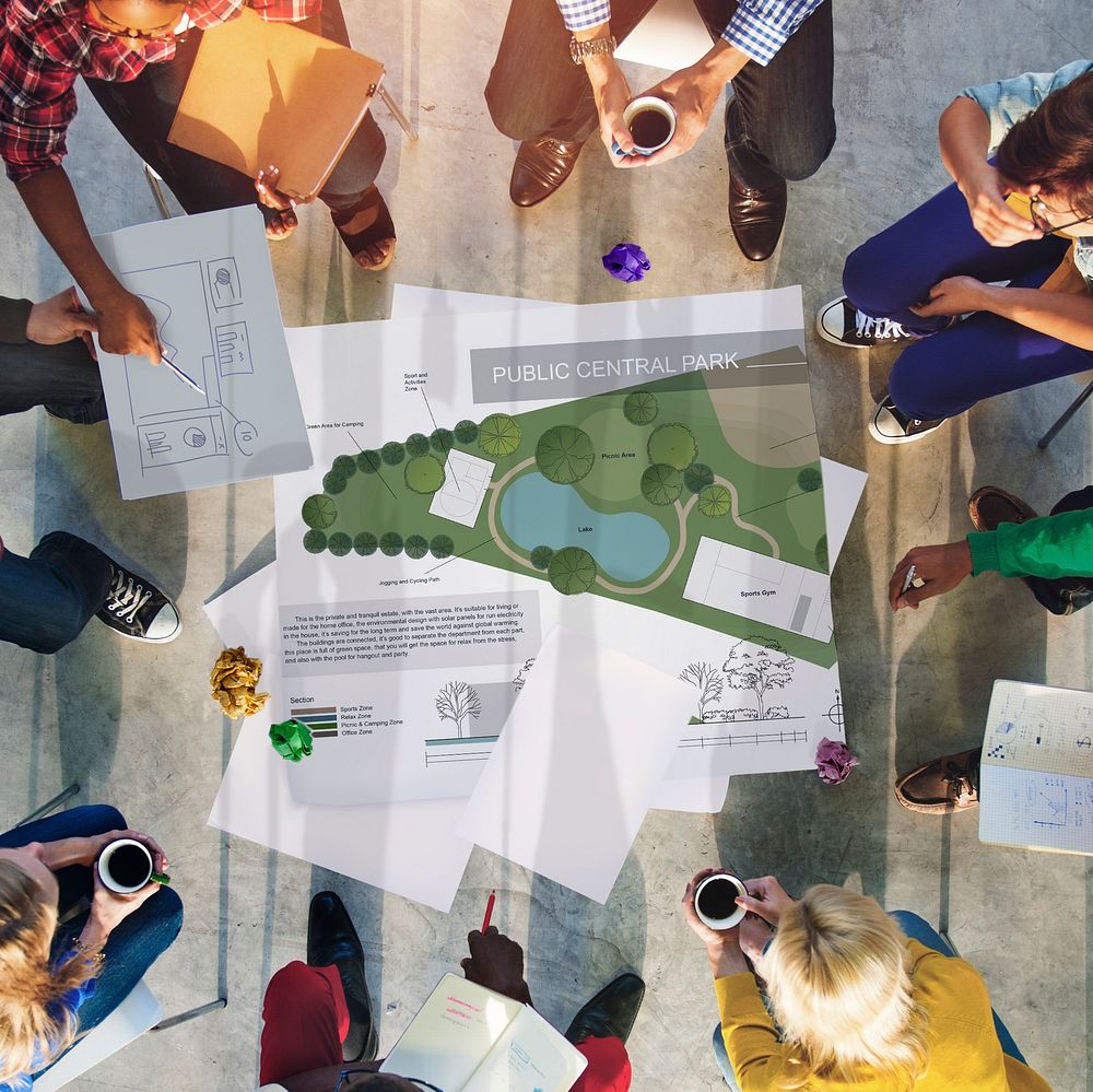 Public Park Layout Map Information | Free Photo - rawpixel