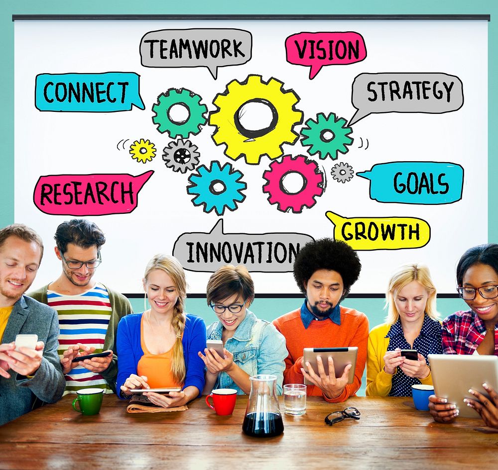 Teamwork Connect Strategy Vision Together | Free Photo - rawpixel