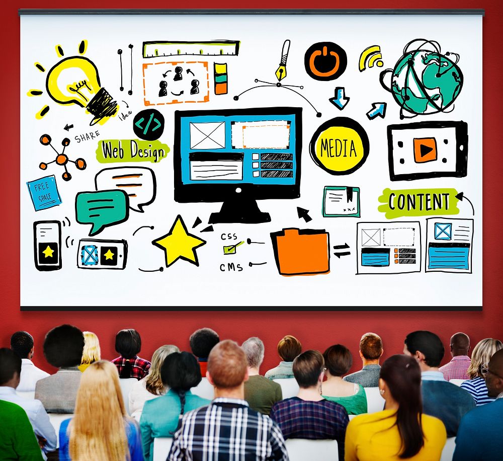 Web Design Media Content Light | Free Photo - rawpixel