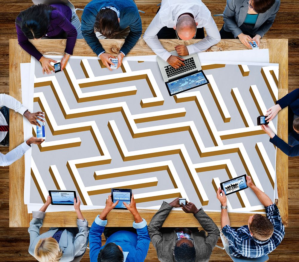 Labyrinth Lost Direction Game Challange | Free Photo - rawpixel