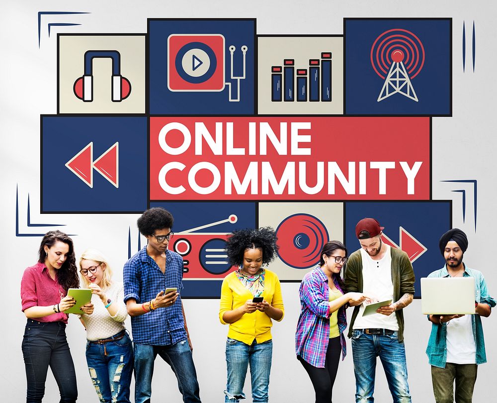 Online Community Connection Society Social | Premium Photo - rawpixel
