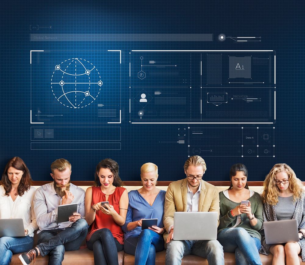 Network connection graphic overlay banner | Free Photo - rawpixel