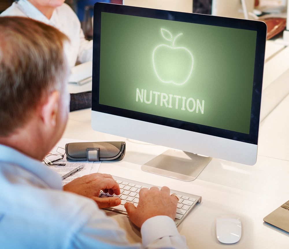Nutrition apple computer screen | Free Photo - rawpixel