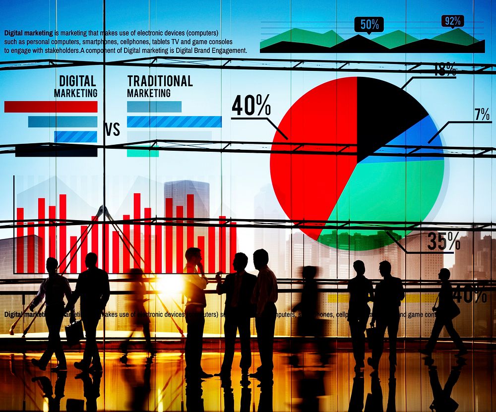 Digital Marketing Graph Statistics Analysis | Free Photo - rawpixel