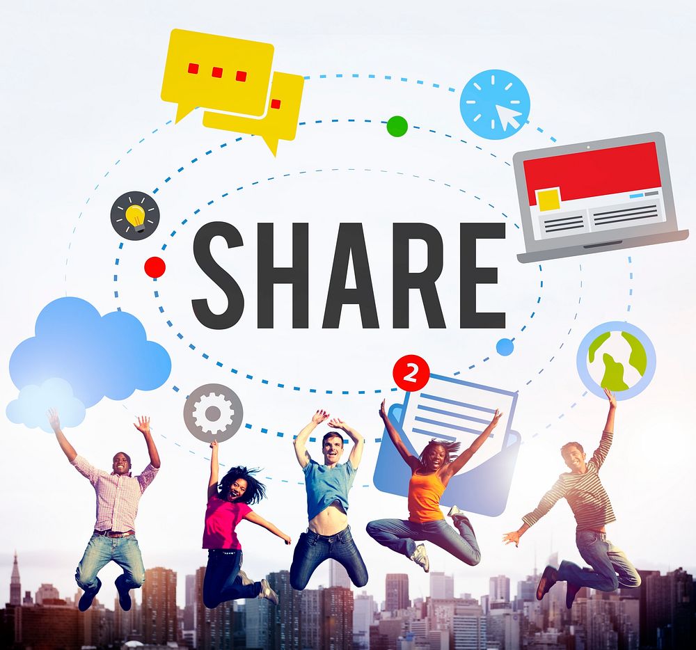 Share Sharing Connection Social Networking | Free Photo - rawpixel