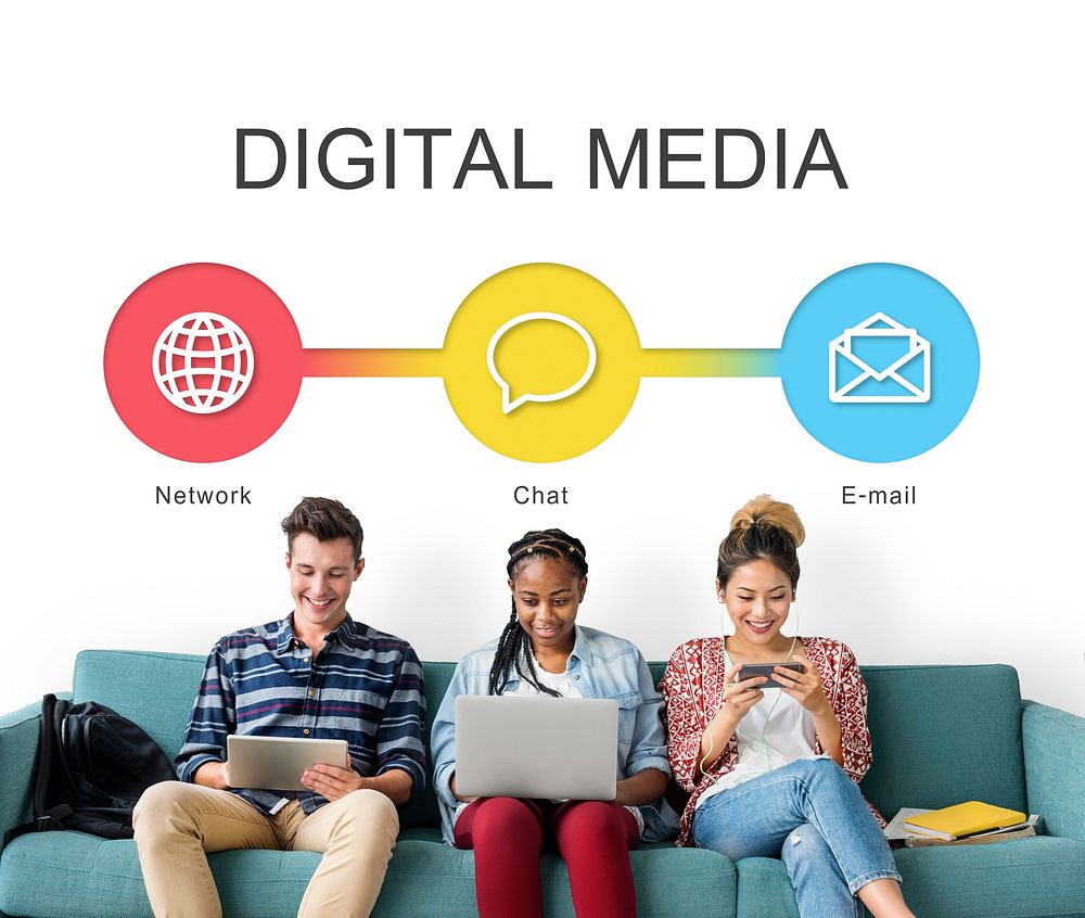 Digital media connection technology. | Free Photo - rawpixel