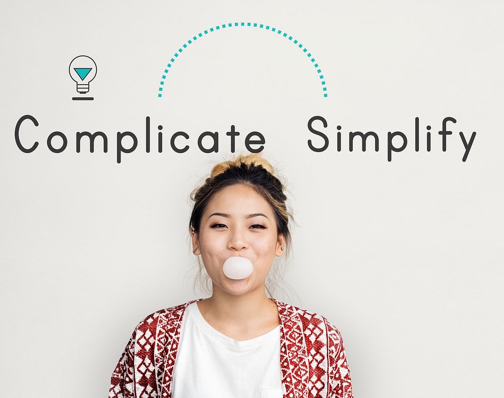 Antonym Opposite Complicate Simplify SImply | Free Photo - rawpixel
