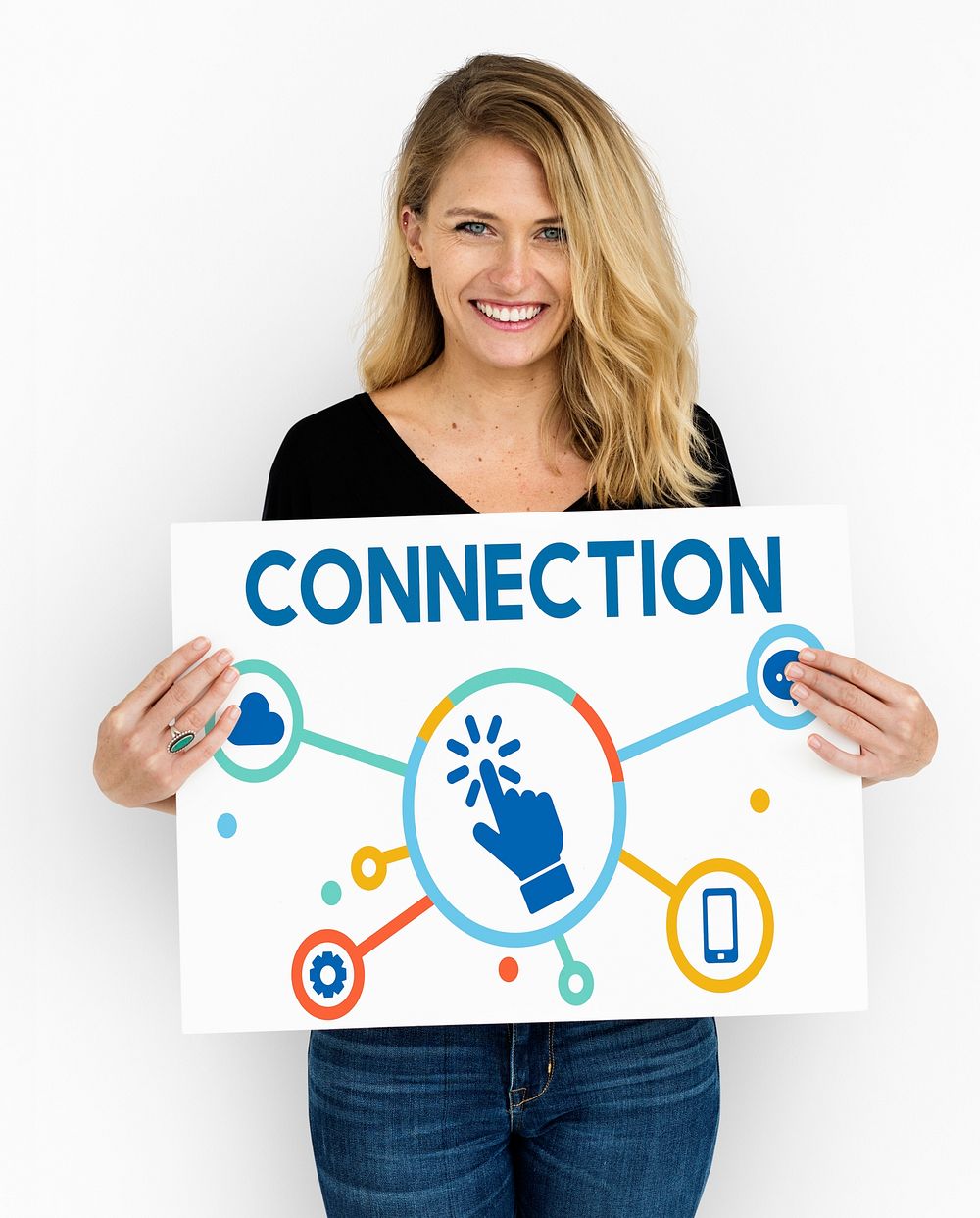 Connection Click Technology Icon Sign | Free Photo - rawpixel