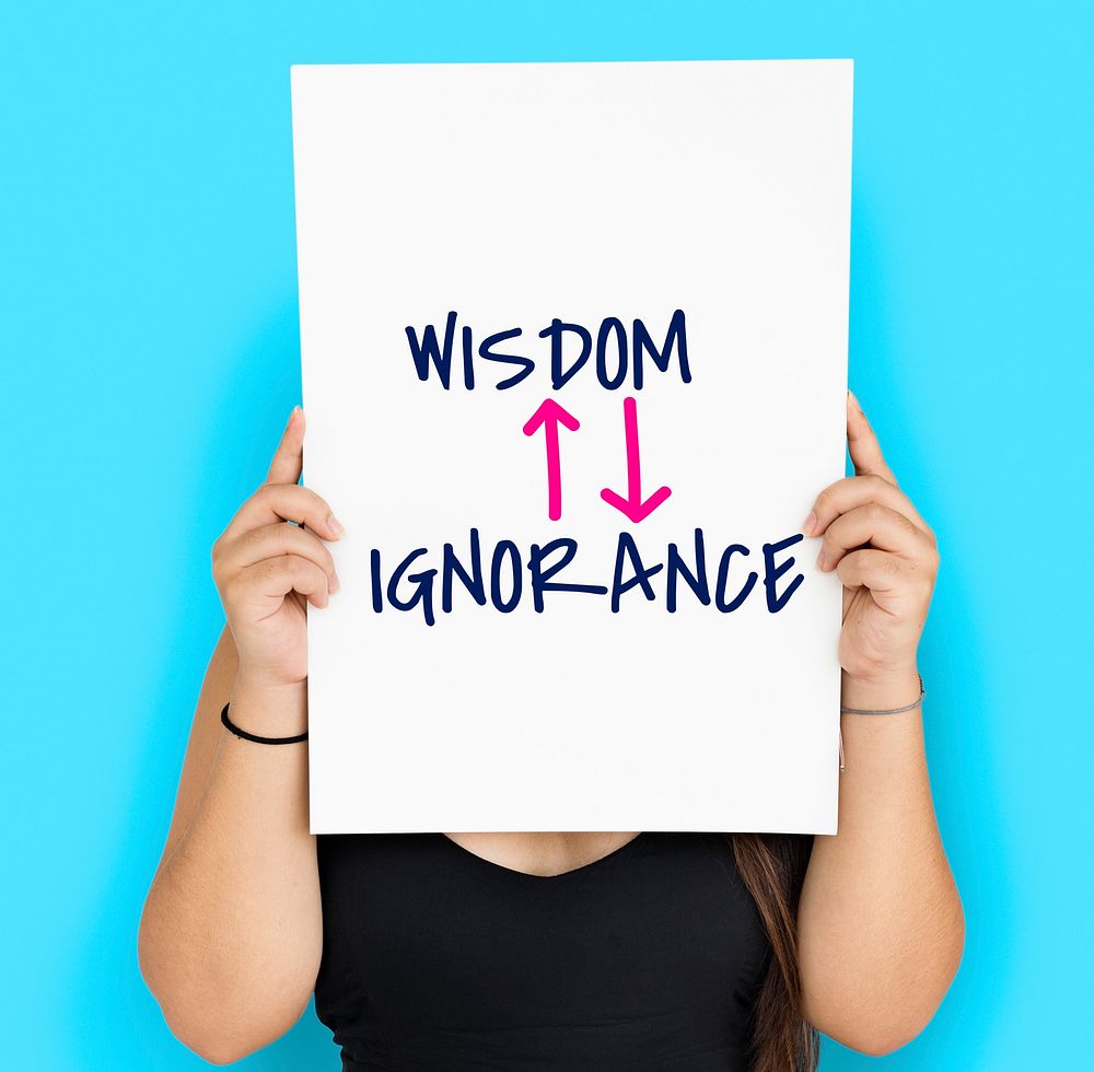 Proficiency Antonyms Wisdom Ignorance Illustration | Free Photo - rawpixel