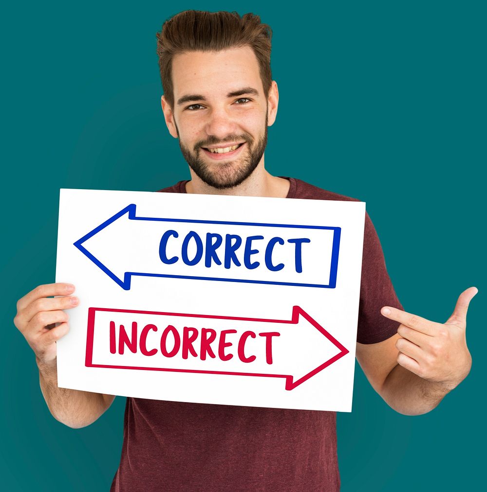 Arrows Opposite Choice Correct Solution | Free Photo - rawpixel