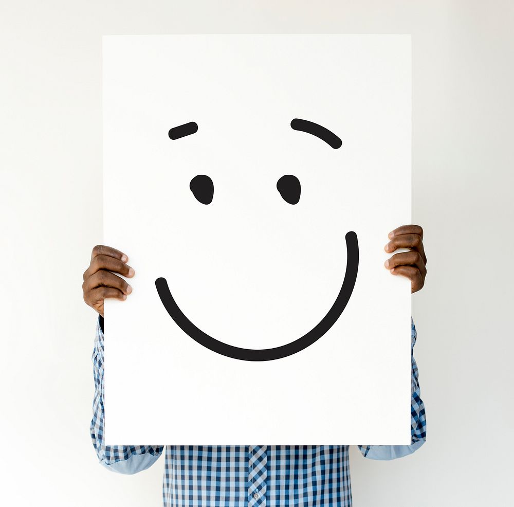 Illustration smiley face banner | Premium Photo - rawpixel