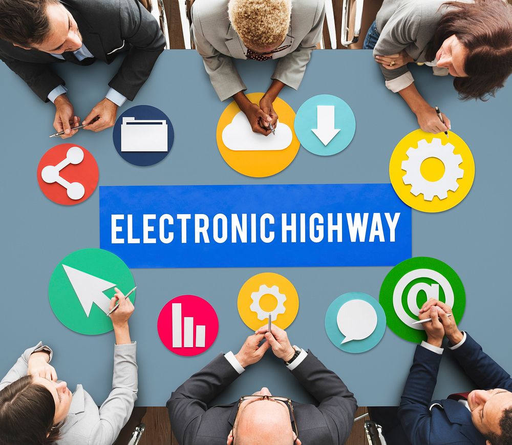 Electronic Highway Internet Information Online | Premium Photo - rawpixel