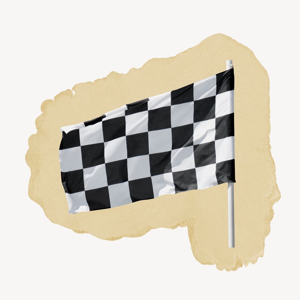 Car racing flag, ripped paper | Premium Photo - rawpixel