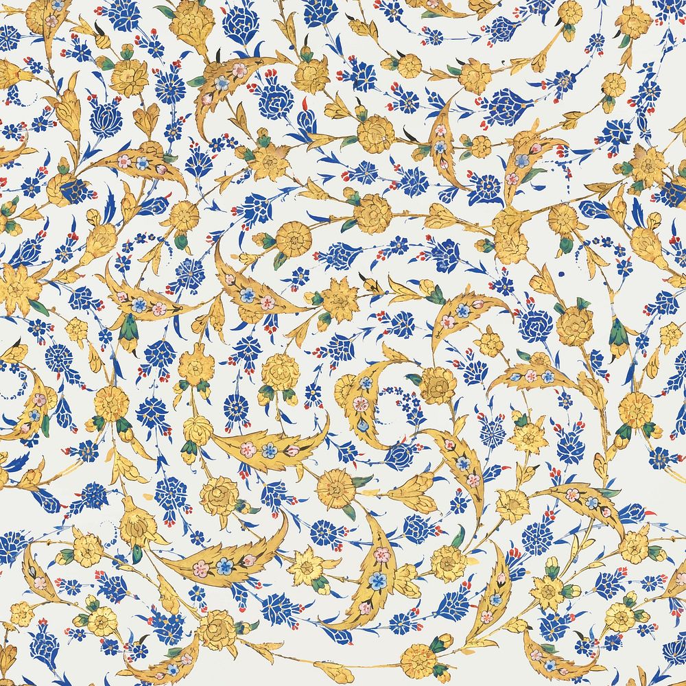 Ottoman decorative pattern vector luxury | Premium Vector - rawpixel