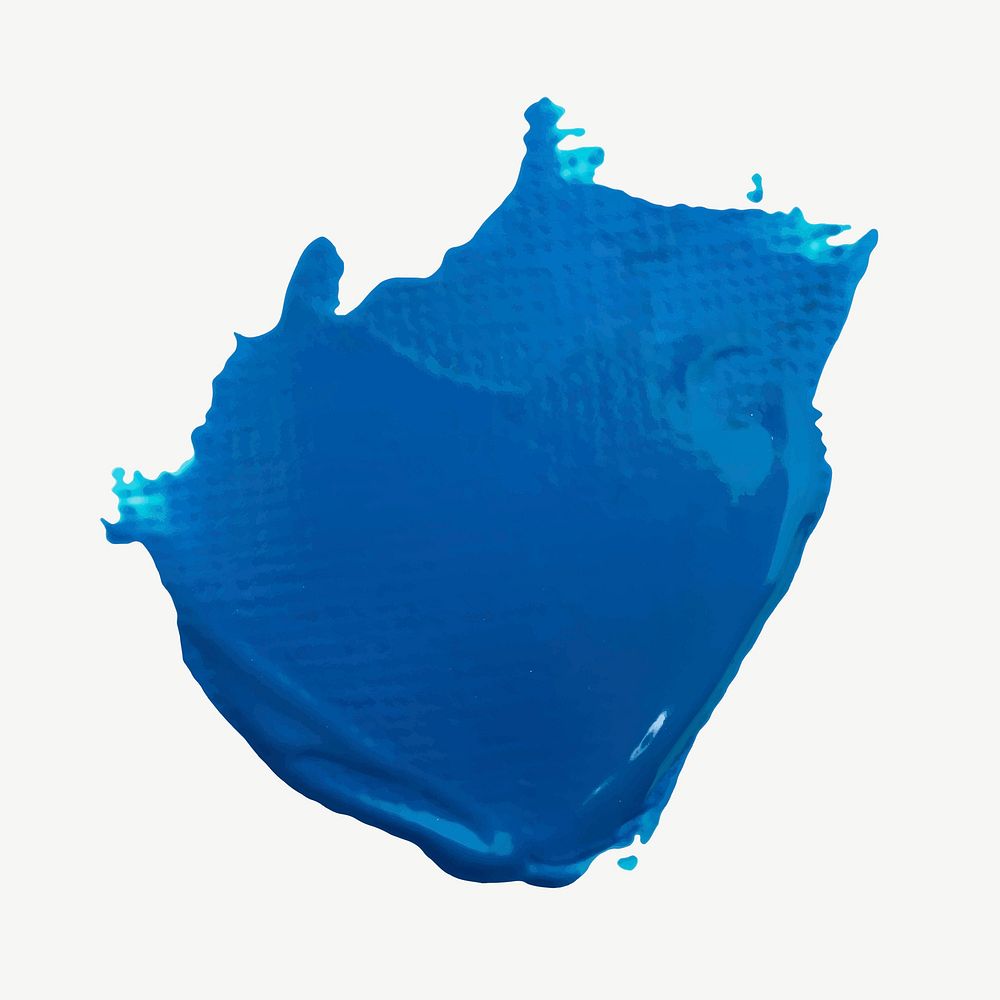 Blue paint smear textured vector | Free Vector - rawpixel