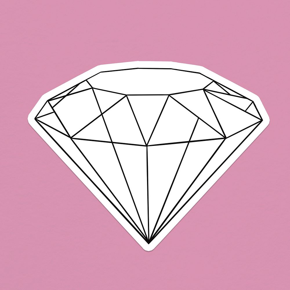 Psd luxury diamond gem sticker | Premium PSD - rawpixel