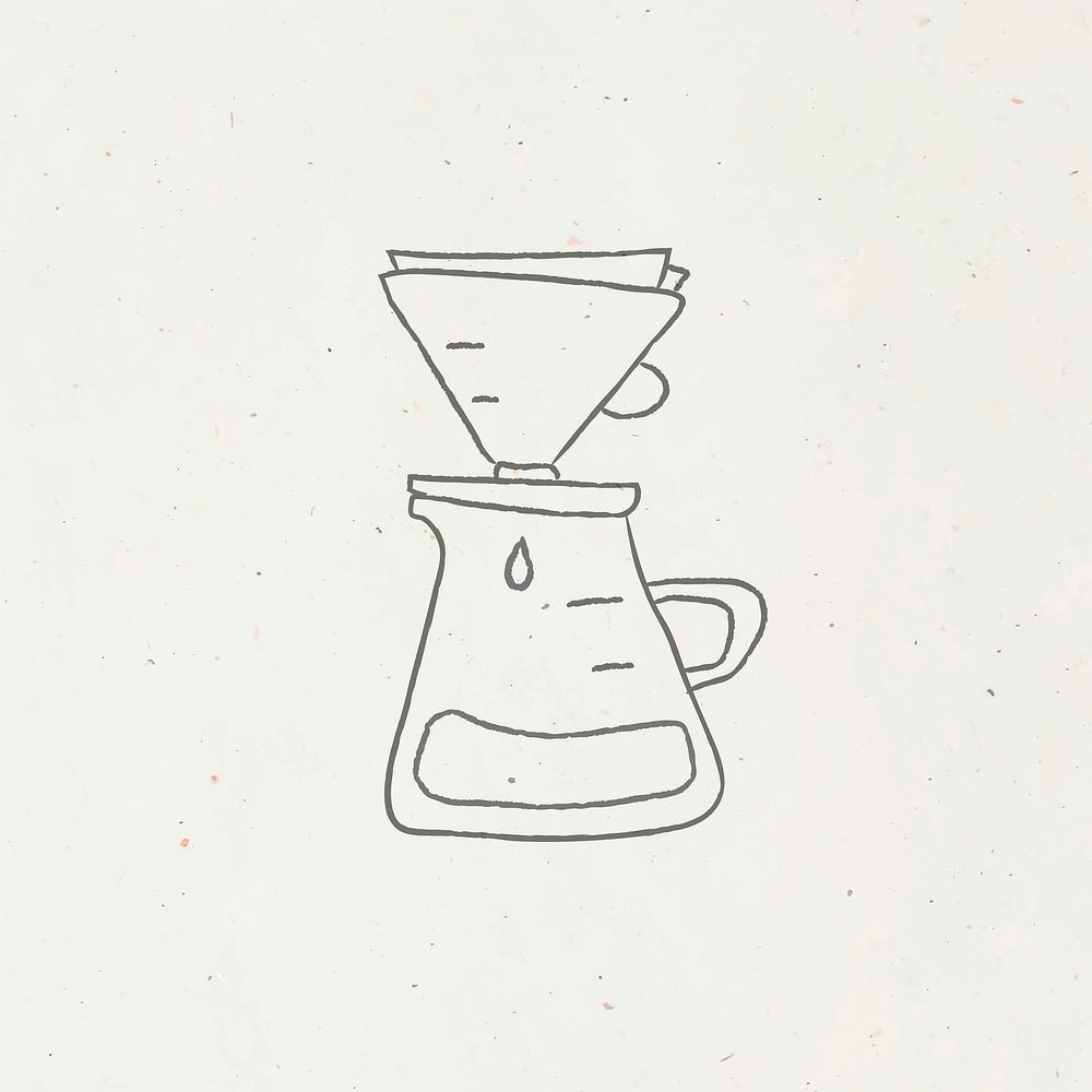 Doodle style coffee drip vector | Premium Vector - rawpixel