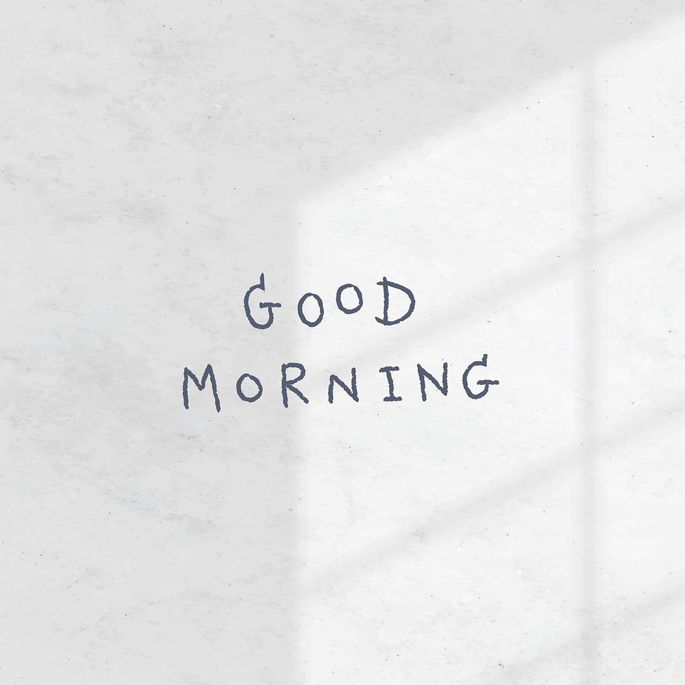 Stylish good morning word white | Premium Vector - rawpixel