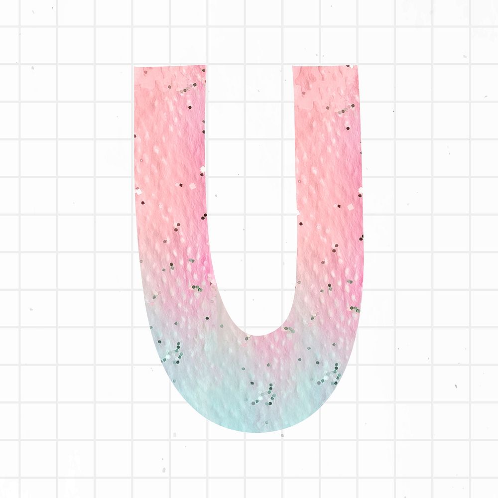 U pastel graphic font psd | Premium PSD - rawpixel