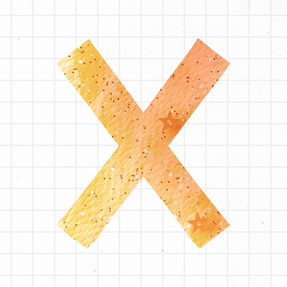 X pastel graphic font psd | Premium PSD - rawpixel