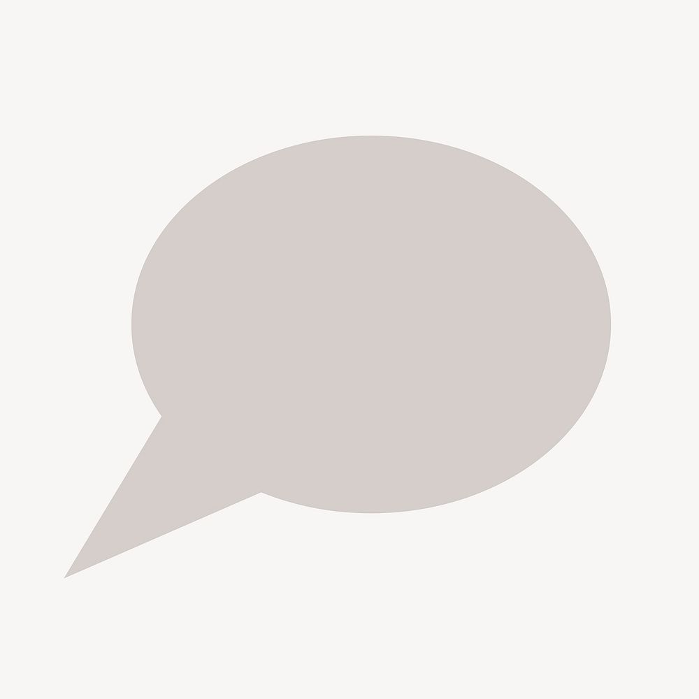 Beige speech bubble, round frame | Premium Vector - rawpixel